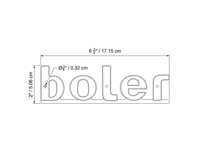 Boler Emblem – Modish Metal Art